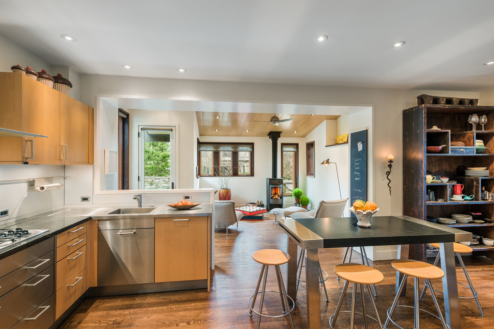 Courtyard Addition - Transitional - Kitchen - Philadelphia - by Kate ...