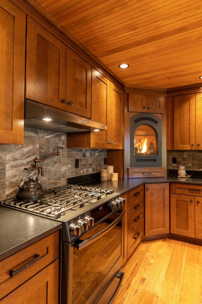 Cozy Modern Adirondack Kitchen - Rustic - Kitchen - Burlington - by ...