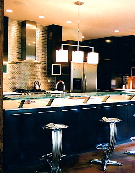 CRACKED GLASS BAR - Contemporary - Kitchen - Vancouver - by ...