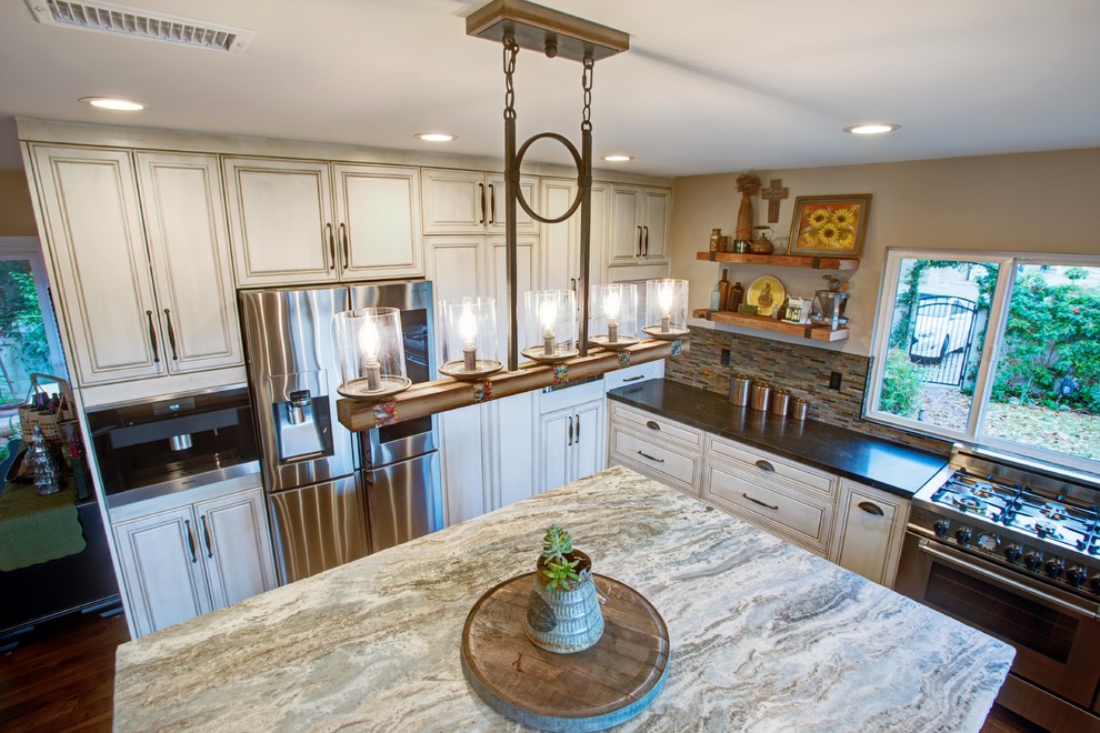 Craftsman \ Rustic masterpiece kitchen in Monrovia - Craftsman ...