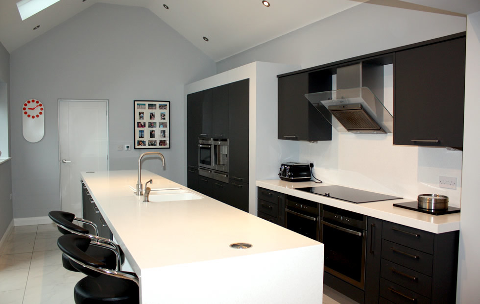 Cramped kitchen converted into luxurious and practical living space ...