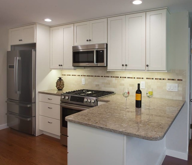 Cramped Kitchen Gets a Whole New Sense of Flow - Transitional - Kitchen ...