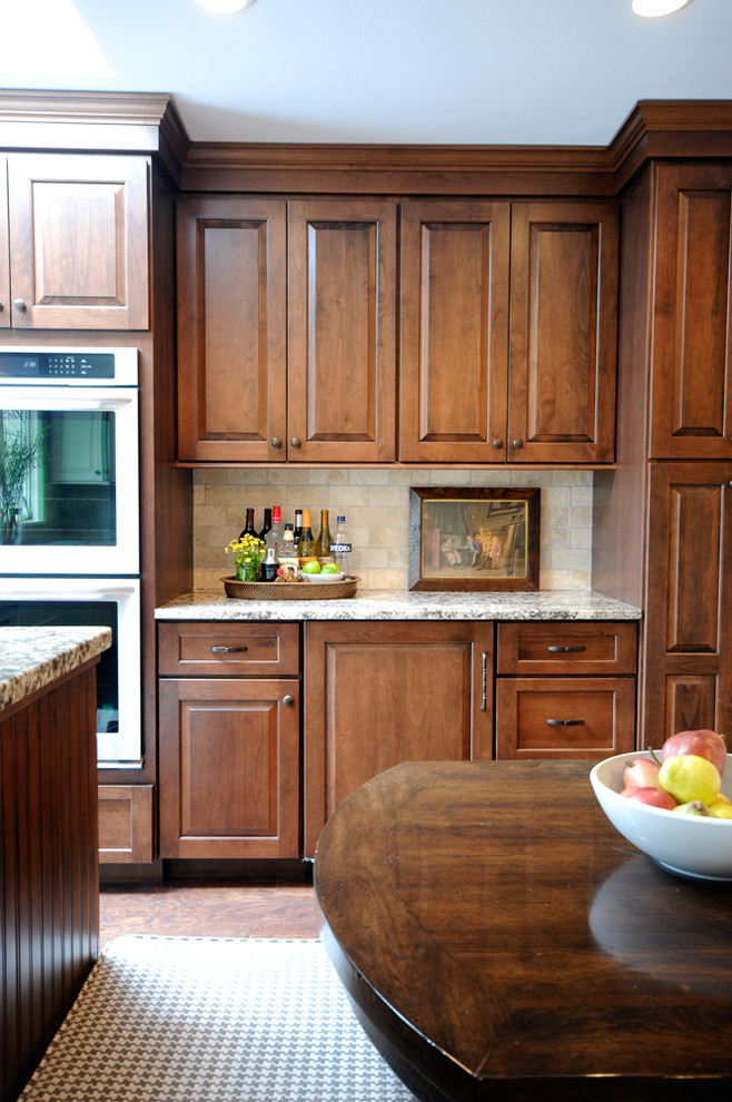 Cream and Wood Kitchen Renovation St. Louis, MO - Transitional ...