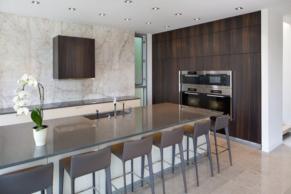 Cristallo Quartzite Mount Royal Project - Modern - Kitchen - Calgary ...