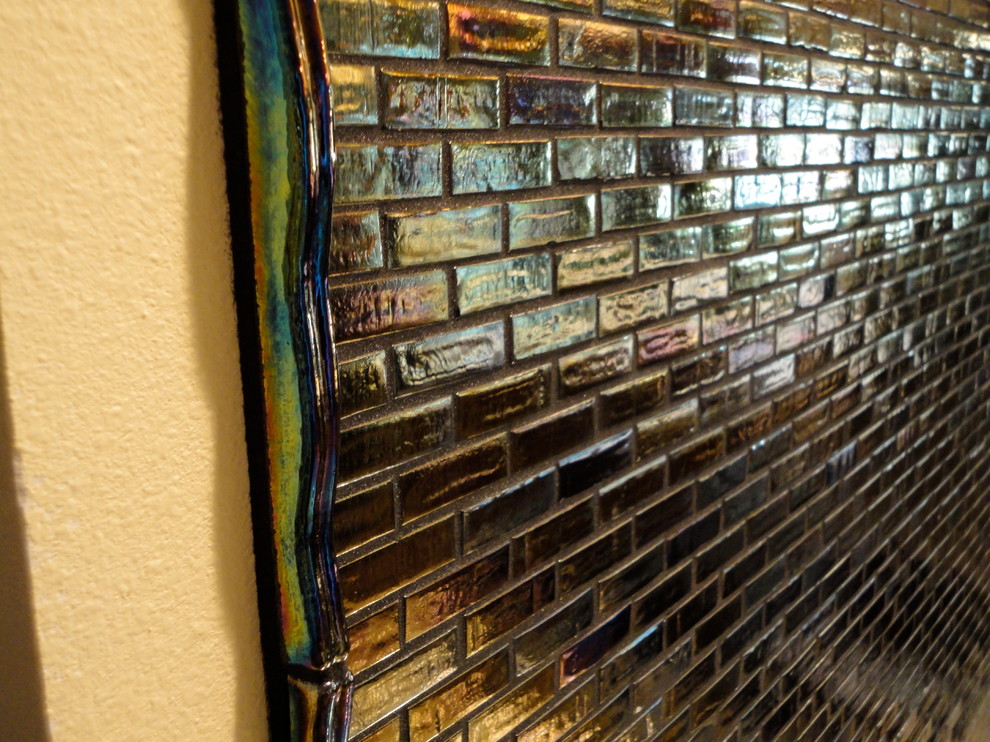 Crystal Tiles Backlit, Kitchen Backsplash - Contemporary - Kitchen ...