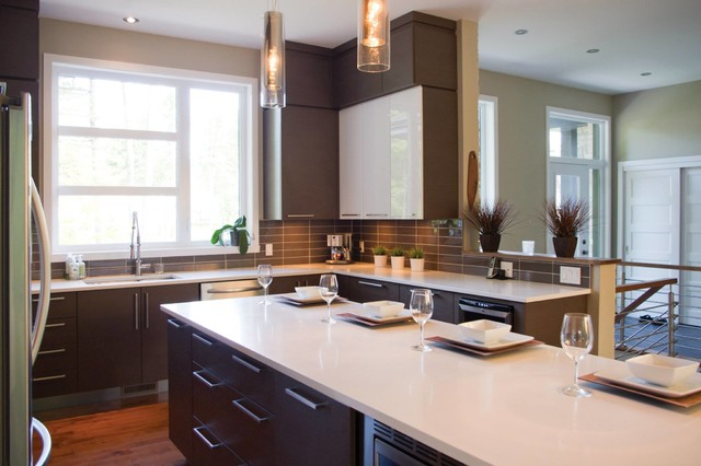 Cuisine Personnalisée / Custom Kitchen - Contemporary - Kitchen ...
