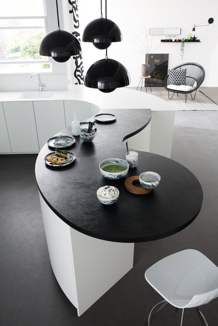 Curve kitchen - Contemporary - Kitchen - London - by Mobalpa Kitchens ...