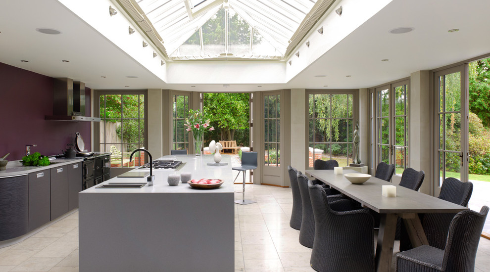 Curved Orangery - Modern - Kitchen - Chicago - by Town and Country ...