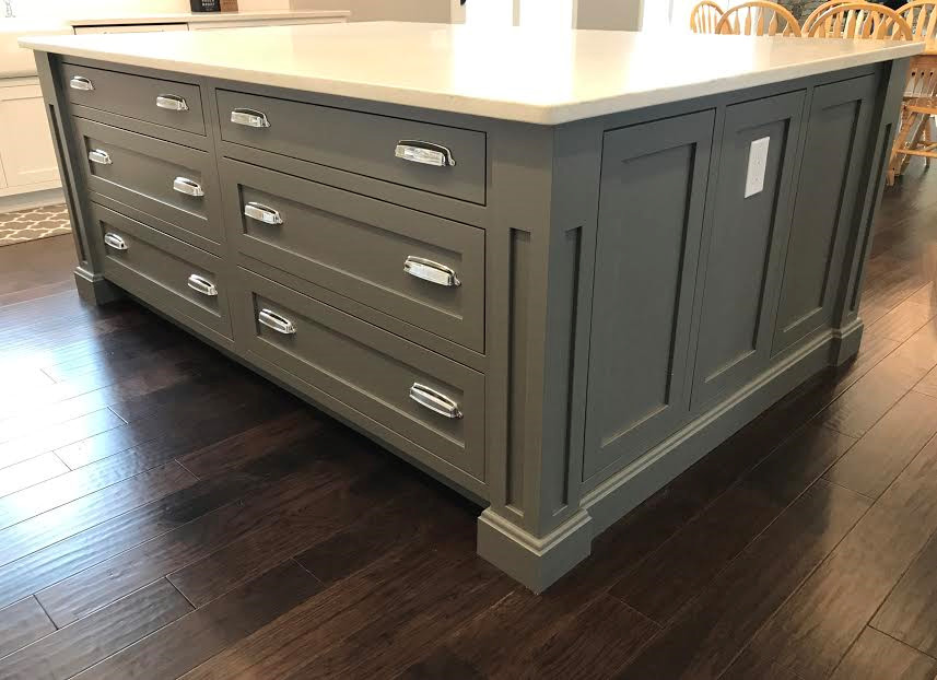 Custom Amish and Waypoint Cabinetry- Extra White and Custom Gray Color ...