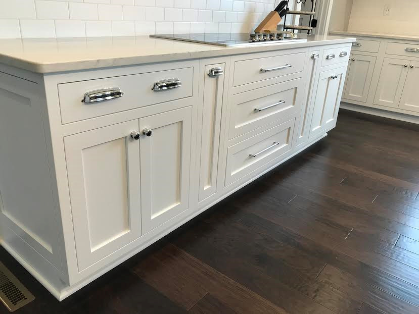 Custom Amish and Waypoint Cabinetry- Extra White and Custom Gray Color ...