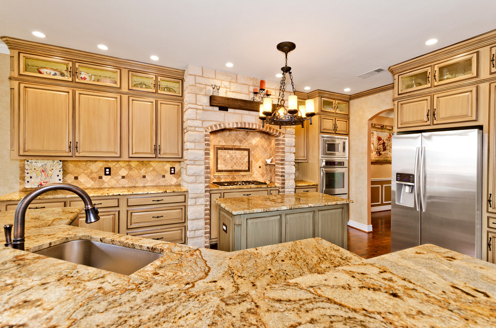 Custom Arched Stonework Architecture - Rustic - Kitchen - Dallas - by ...