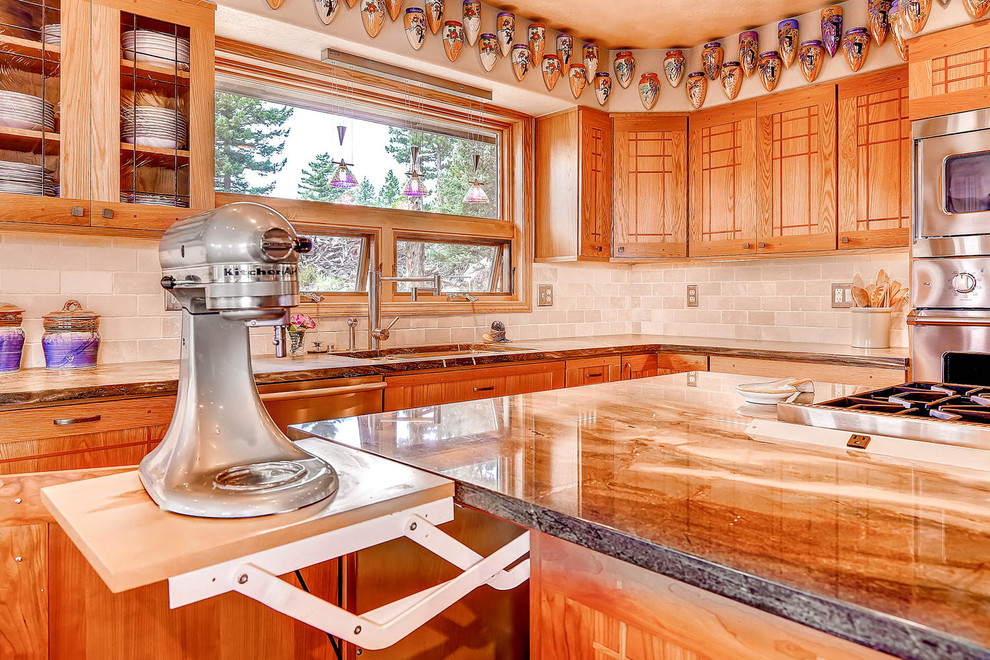 Custom Boulder Kitchen with Creative Amenities - Craftsman - Kitchen ...
