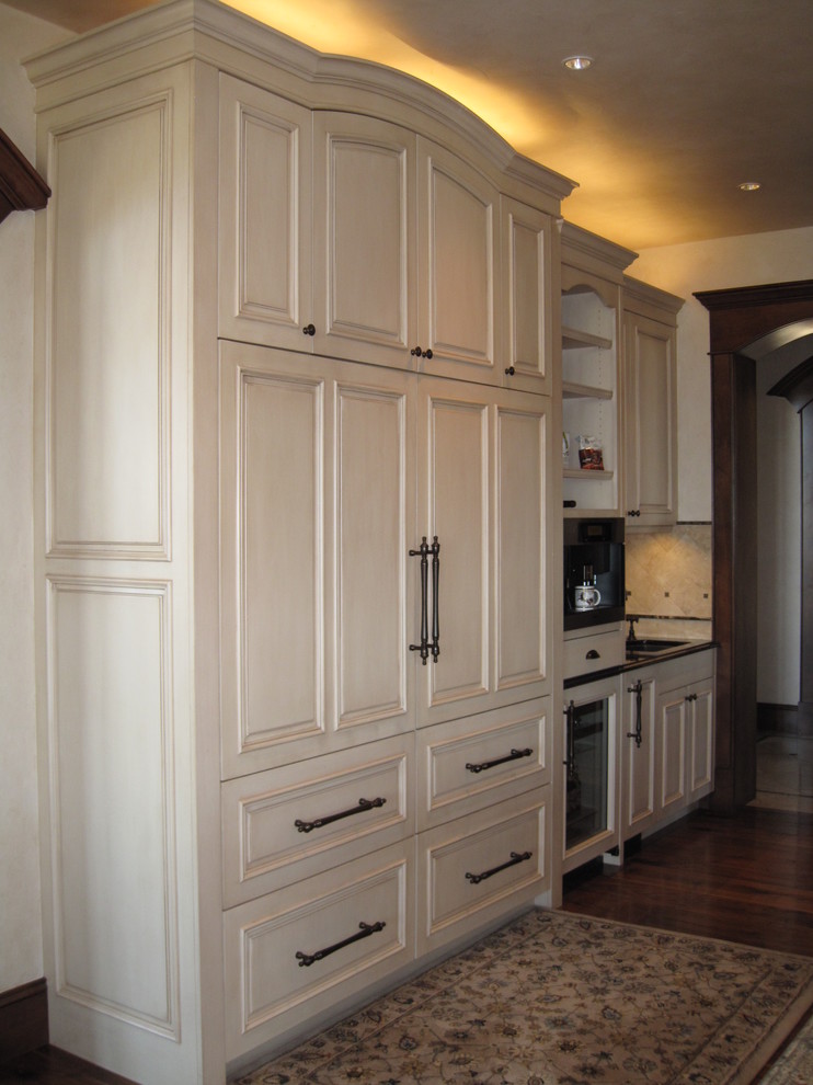 Custom built in refrigerator - Traditional - Kitchen - Denver - by ...