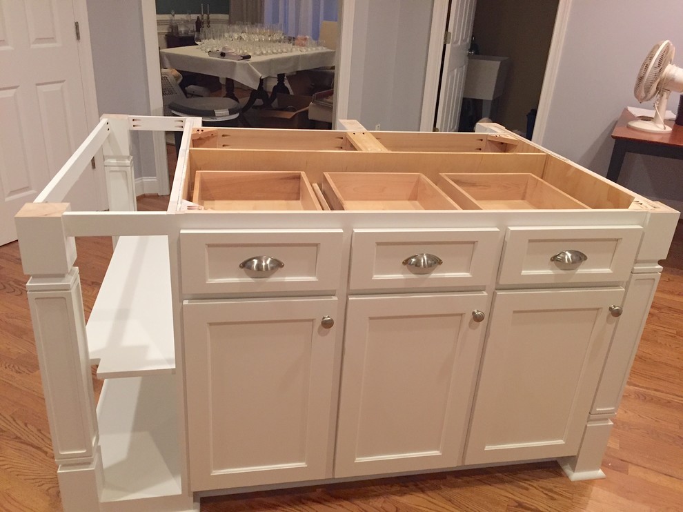 Custom built island - Kitchen - Atlanta - by Atlanta Kitchen Makeovers ...