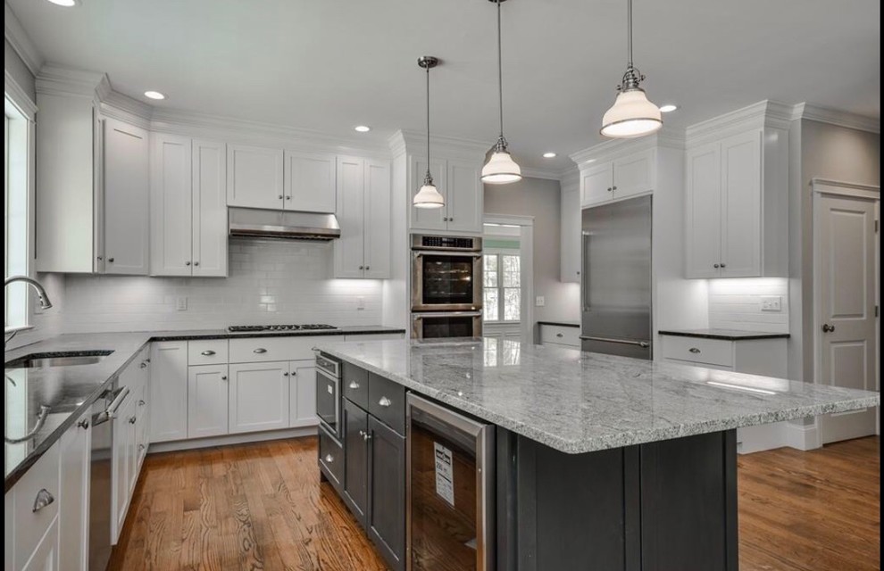 Custom Built New England Colonial Style Home - Craftsman - Kitchen ...