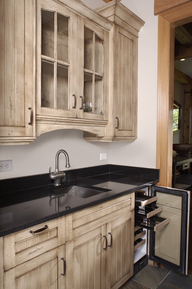 Custom cabinetry featured in a custom post and beam house on Lake ...