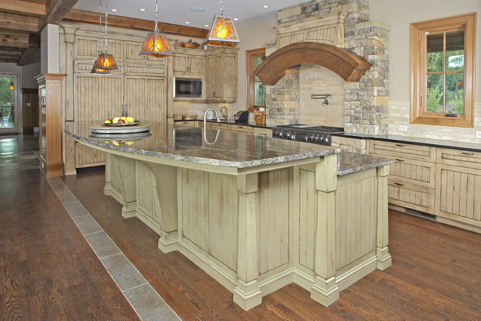 Custom cabinetry featured in a custom post and beam house on Lake ...
