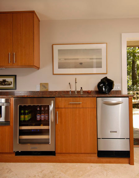 Custom Cabinetry - Vertical Grain Cherry Cabinets - Modern - Kitchen ...