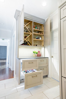 Custom dry bar with refrigerator drawers - Modern - Kitchen - Other ...