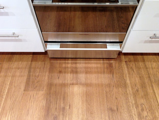 Custom Finish on Character Grade Hickory - Contemporary - Kitchen ...