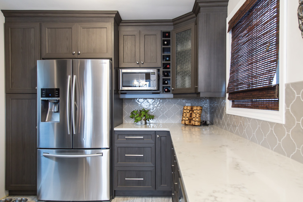 Custom Grey Kitchen - Transitional - Kitchen - Toronto - by Canadian ...