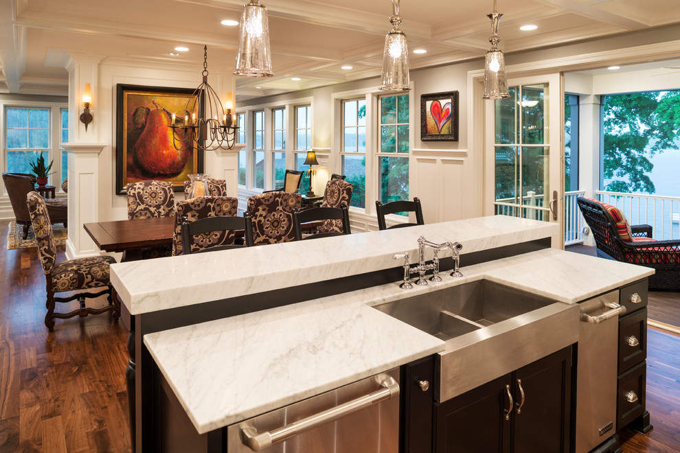 Custom Home Lake Minnetonka Stubbs Bay - Traditional - Kitchen ...