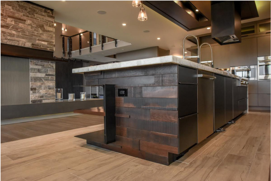 Custom Island and Soffit - Contemporary - Kitchen - San Diego - by ...