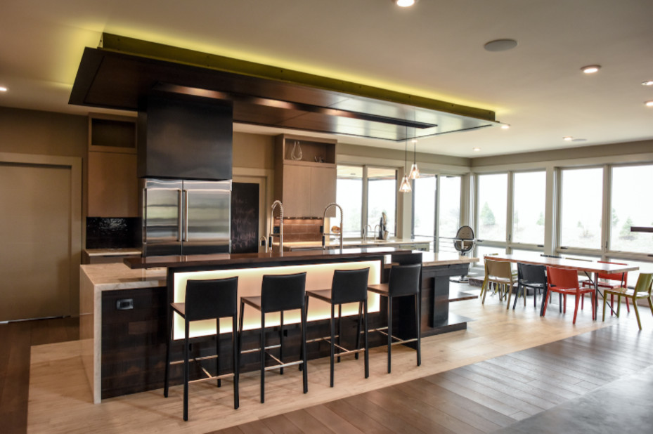 Custom Island and Soffit - Contemporary - Kitchen - Milwaukee - by ...