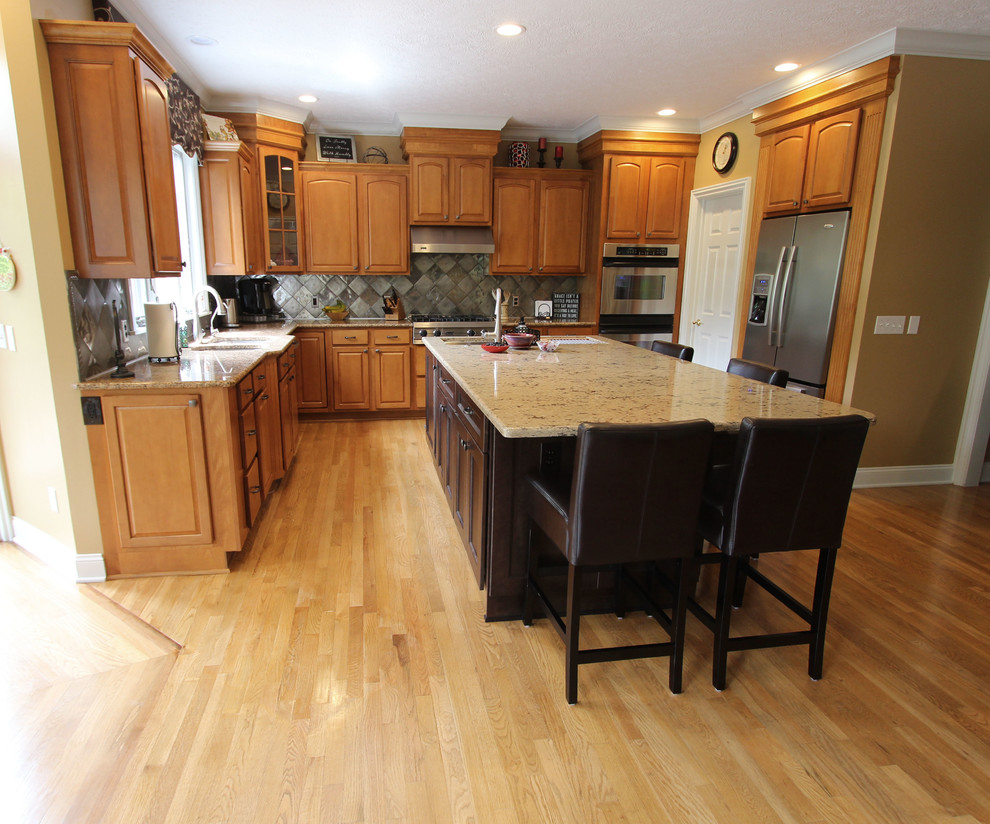 Custom Island with 4' Galley Workstation with Quartz Countertop ...