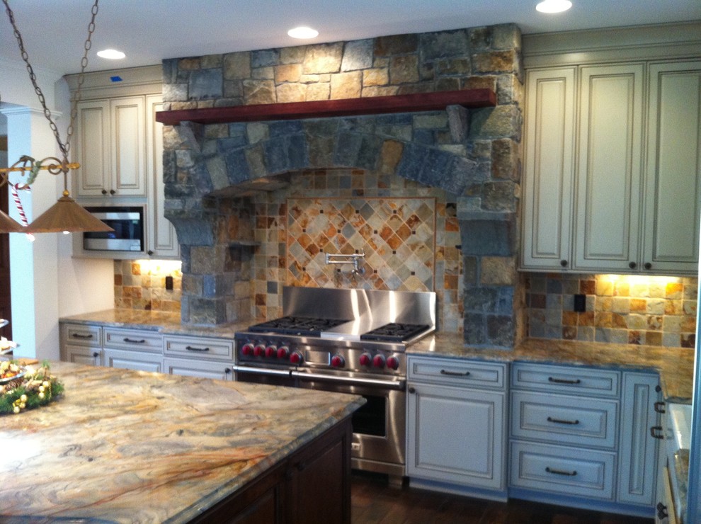 Custom Kitchen at the the Wilton Renovation - Traditional - Kitchen ...