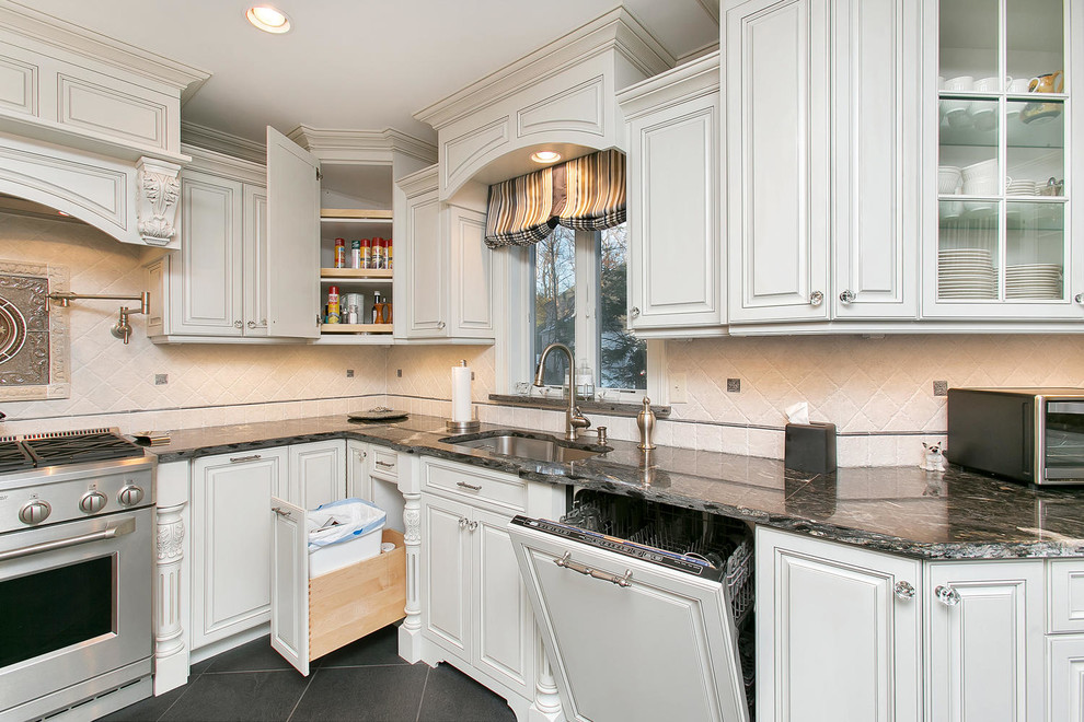 Custom Kitchen Countertop - Granite in Titanium - Traditional - Kitchen ...