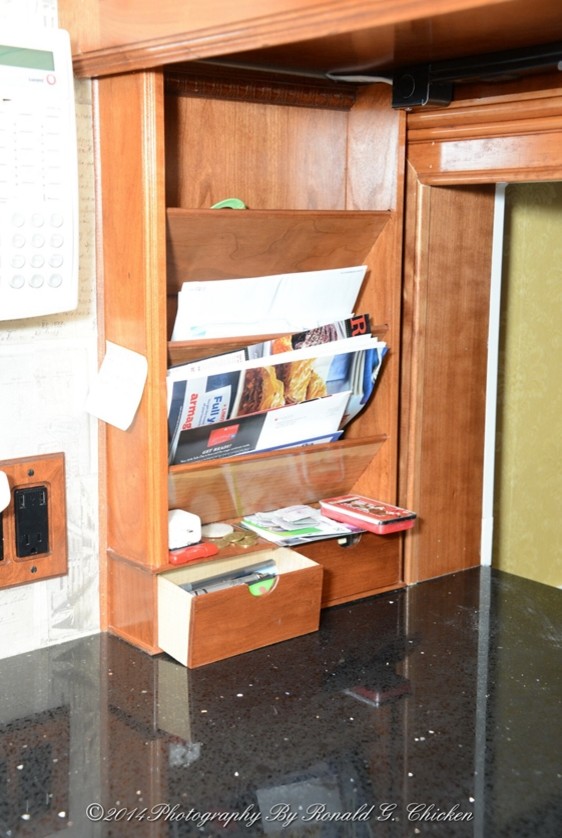 Custom Kitchen Mail Sorting Station - Traditional - Kitchen - New York ...