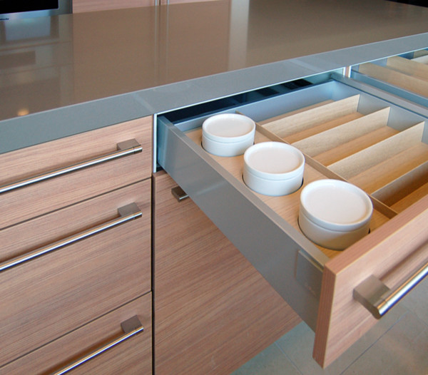 custom kitchen storage - Contemporary - Kitchen - Orange County - by ...