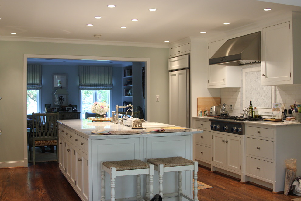 Custom Kitchen with Bump-out Addition - Traditional - Kitchen - DC ...