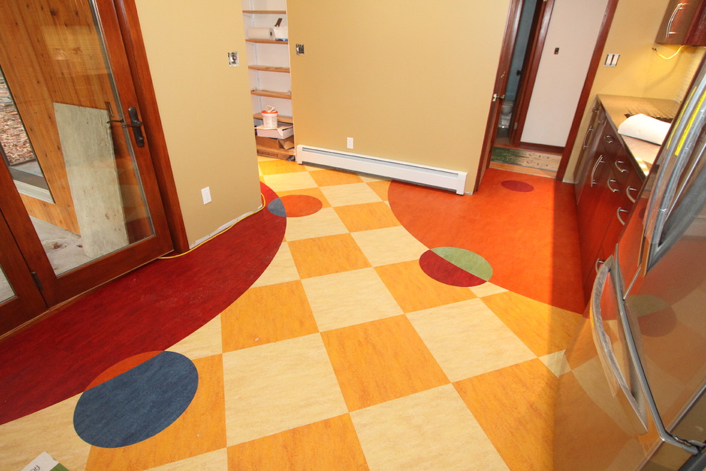 Custom Linoleum Kitchen Floor - Eclectic - Kitchen - Bridgeport - by ...