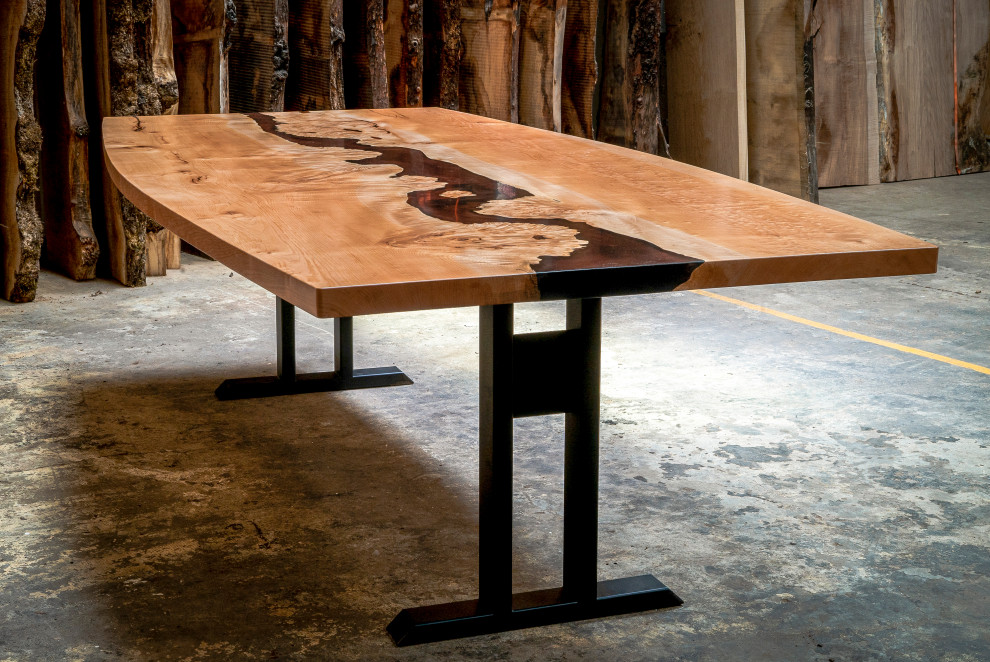 Custom Live Edge Dining Tables - Modern - Kitchen - Seattle - by WANE ...