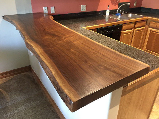 Custom Live Edge Wood Countertop - Kitchen - Denver - by Live Edge Vail ...