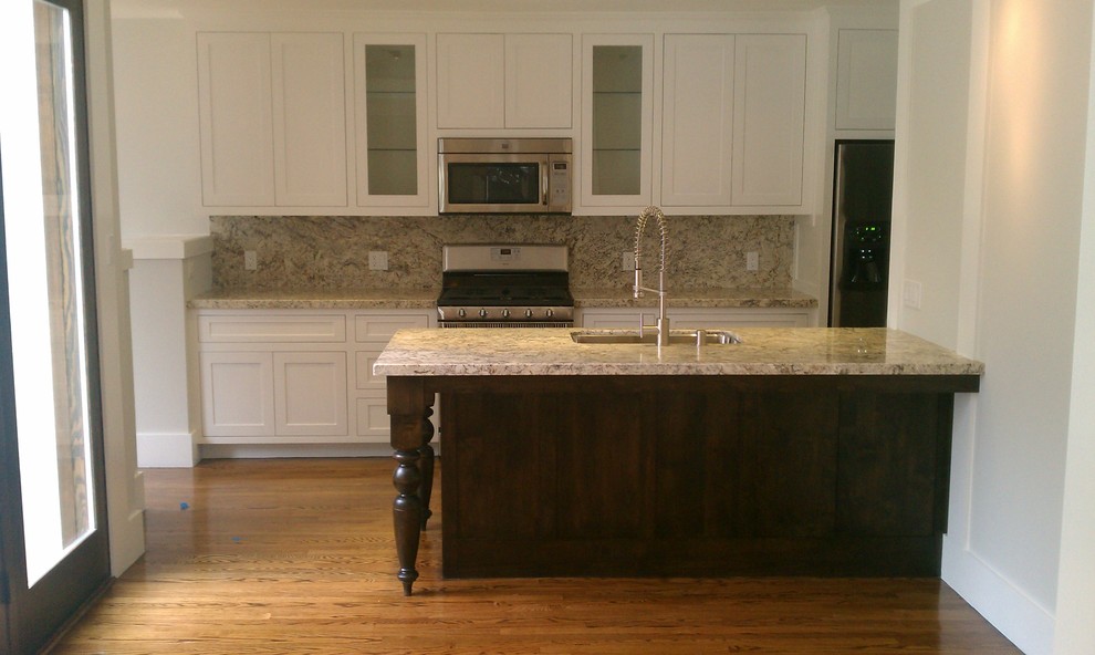Custom made Kitchen island...check out the legs - Traditional - Kitchen ...