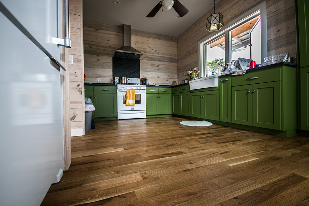 Custom Oak Flooring - Farmhouse - Kitchen - Austin - by Boatright ...