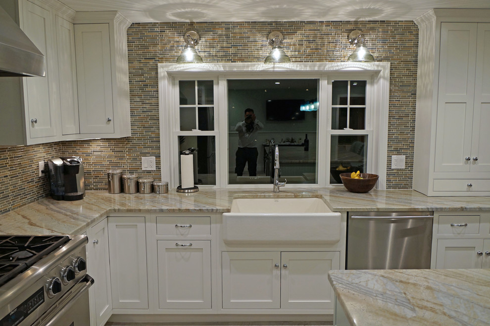Custom paint kitchen in Natick - Transitional - Kitchen - Boston - by ...