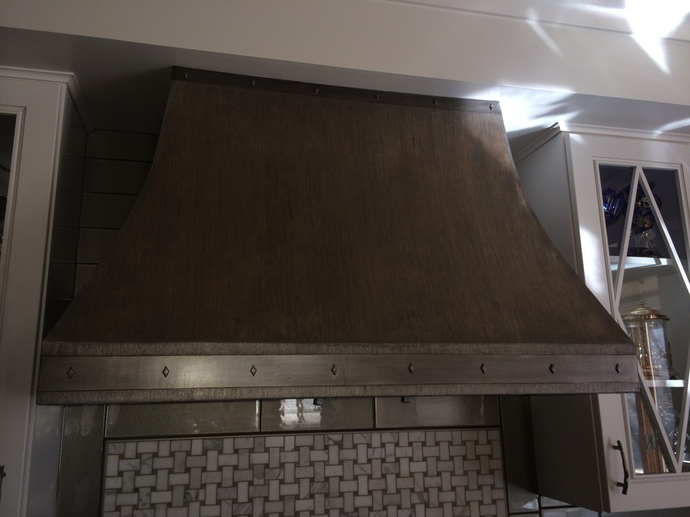 Custom Painted Metallic Range Hood - Transitional - Kitchen - Denver ...