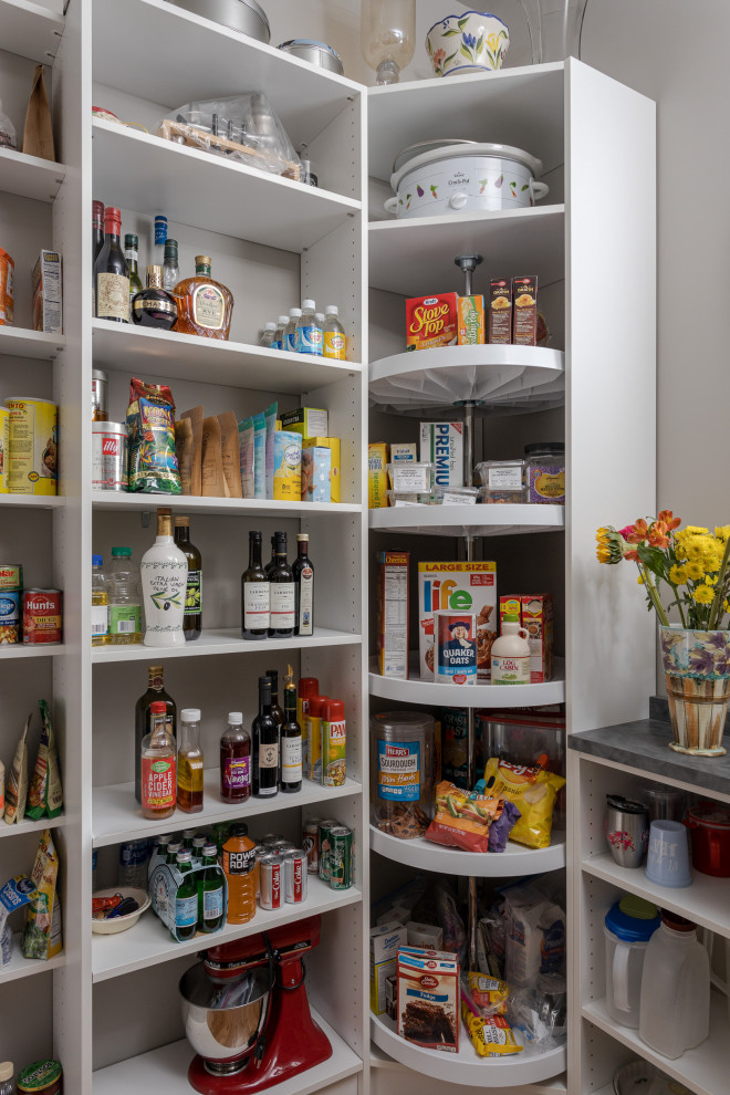 Custom Pantry Design With Lazy Susan - Traditional - Kitchen ...