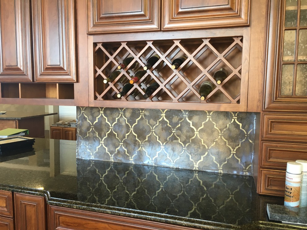 Custom Plaster Backsplash - Transitional - Kitchen - Boston | Houzz
