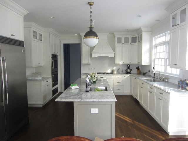 Custom Recess Panel - Traditional - Kitchen - New York - by Kozy ...