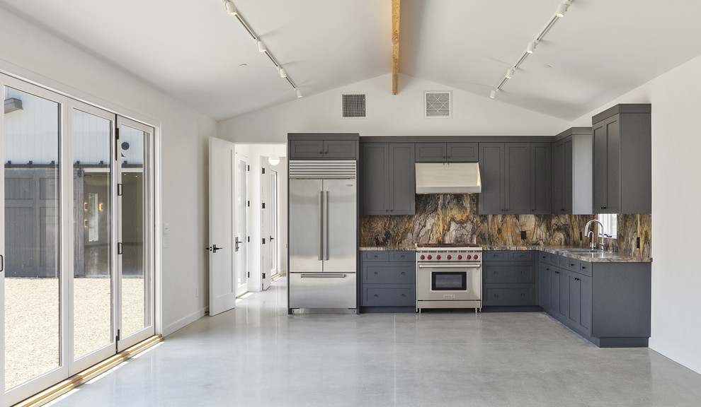 Custom Showcar Barn & 2nd Dwelling Ranch House Addition - Contemporary ...