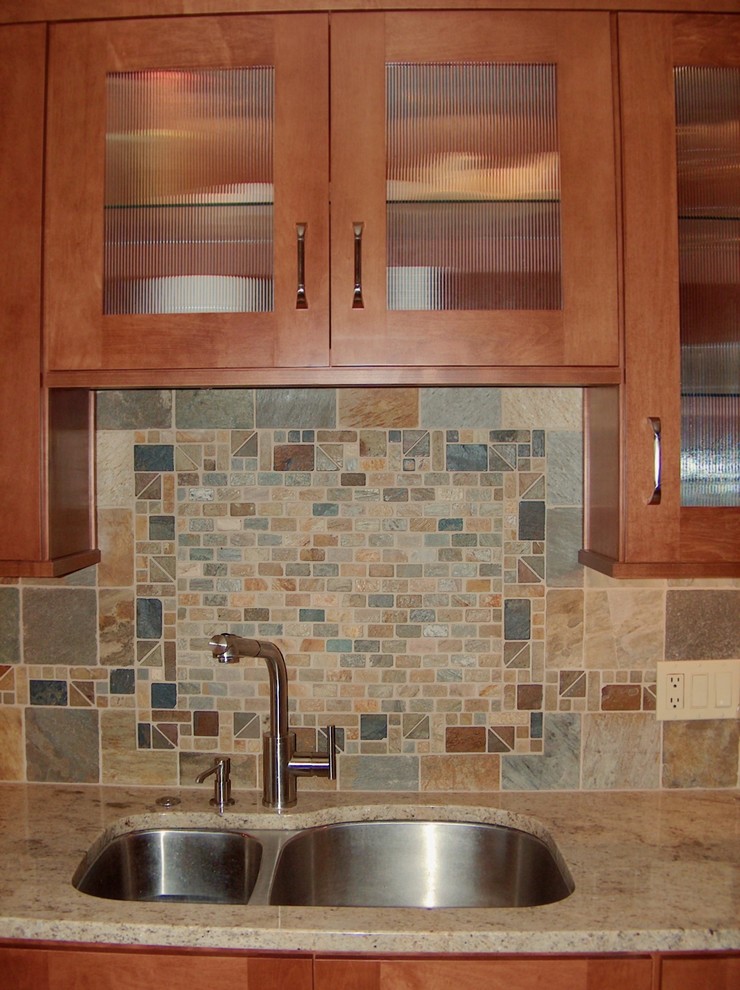 Custom Tile Border in Backsplash - Craftsman - Kitchen - Seattle - by ...
