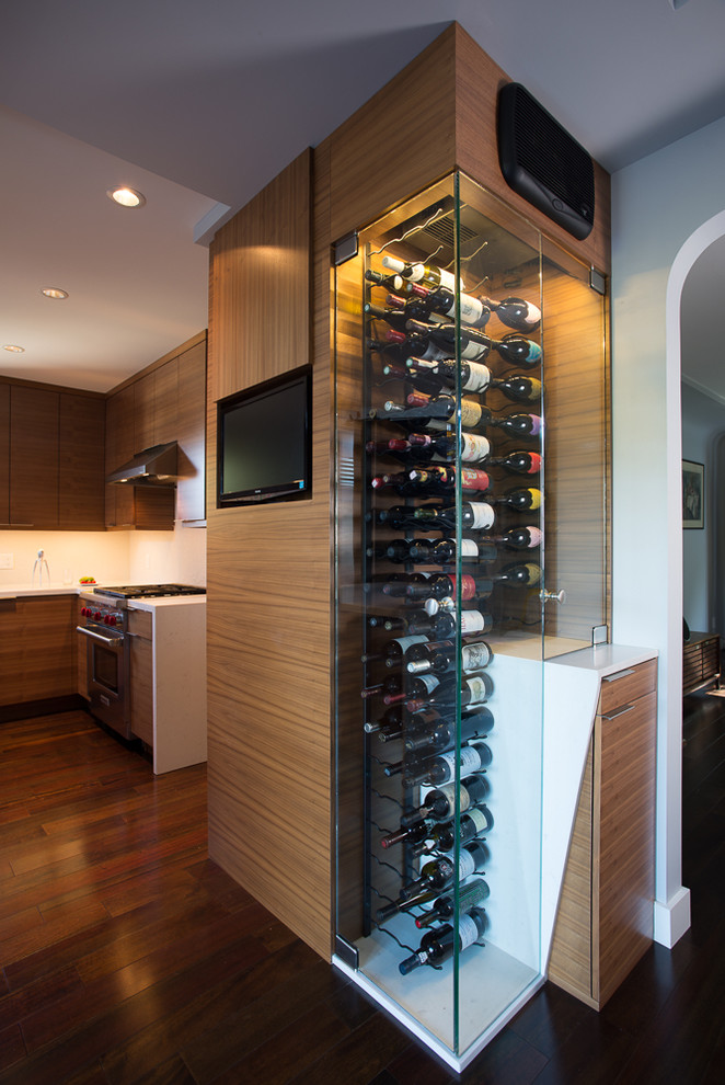 Custom Wine Cooler - Contemporary - Kitchen - Vancouver - by Design Ark ...