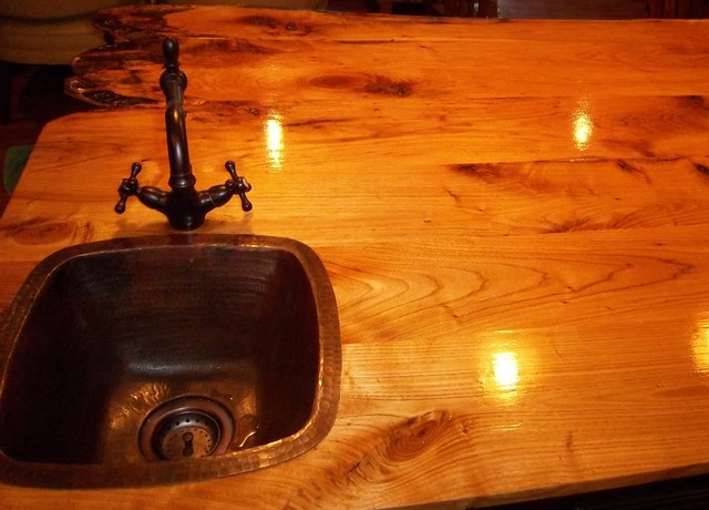 Custom Wood countertop build and install - Montagne - Cuisine ...