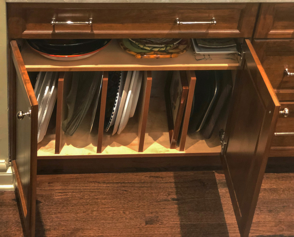 Customized tray storage cabinet - Transitional - Kitchen - New York ...