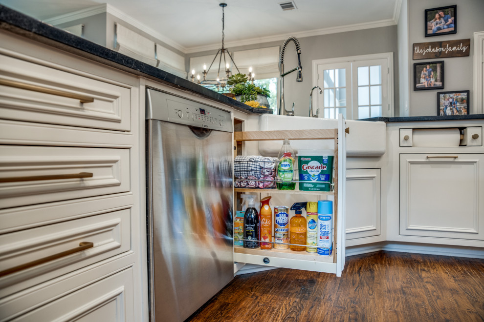 Dallas Suburb Classic Kitchen- before and after - Traditional - Kitchen ...